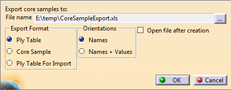 Creating a Core Sampling